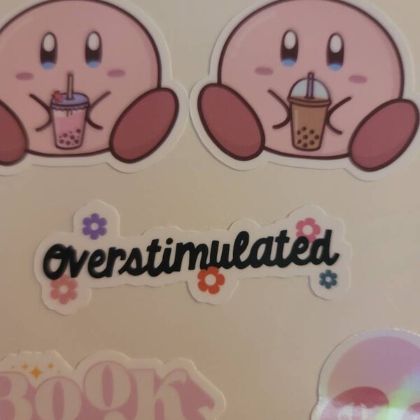 Overstimulated Waterproof Sticker Decal/ Mental Health Awareness/self ...