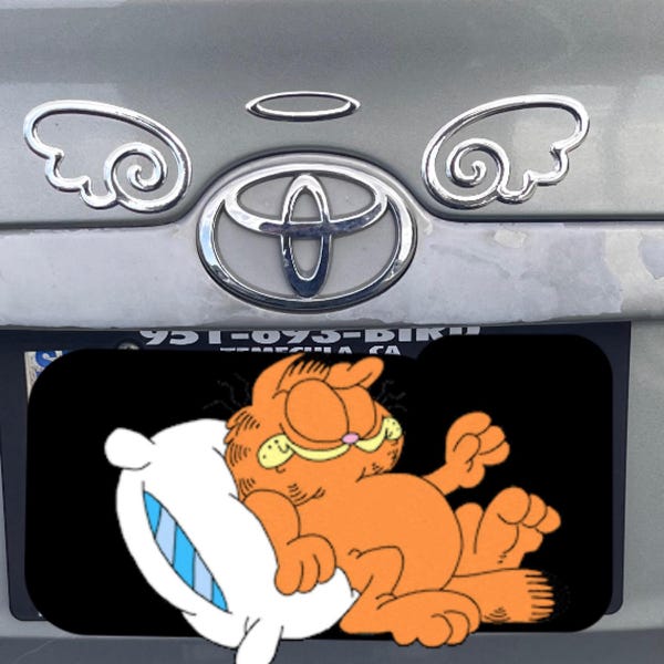 Chrome Angel Wings Car Emblem Sticker / Wings & Halo Silver Badge Decal ...