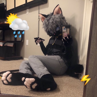 Kemocube Slim Sock Fursuit Feet / Made to Order / Furry / Socks / Slim ...