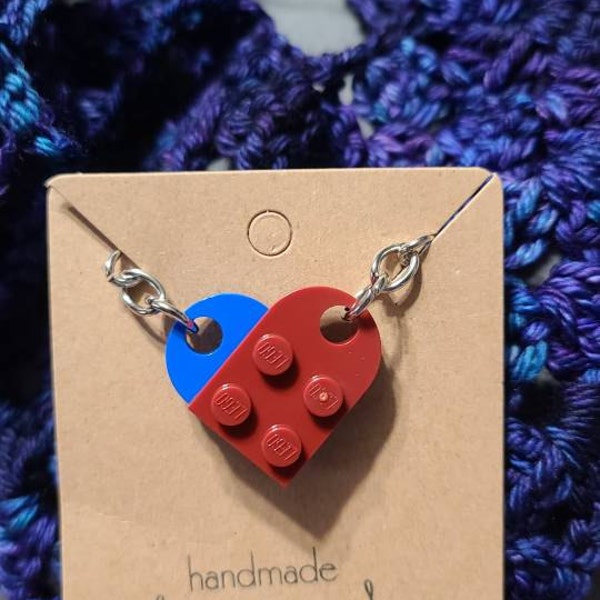 Heart Keychain Set - Made With Genuine LEGO® - Matching Keychains, Gift ...