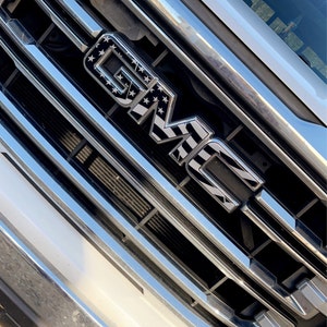 PRECUT GMC Sierra Gel Coated domed Patriotic Flag Emblem - Etsy