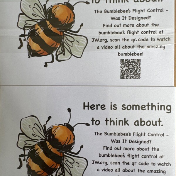 Mini Postcards JW Bee Was It Designed Informal Witnessing - Etsy