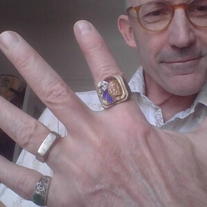 Mid Century Modern Abstract Cubist Oil on Board New York City Margit ...