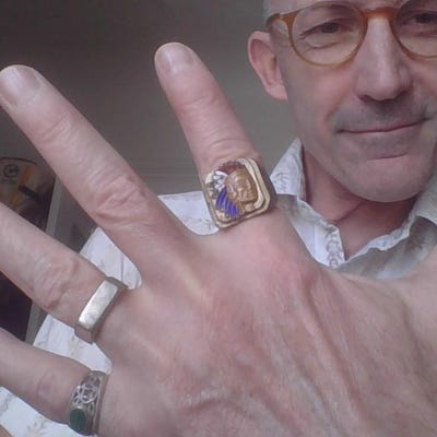 Mid Century Modern Abstract Cubist Oil on Board New York City Margit ...