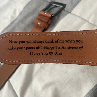 Father's Day Leather Belt, Customized Belt for Him, Personalized Belt ...