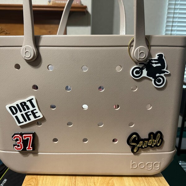 Racing Dirt Bike Bogg Bag Charms, Bogg Bag Buttons, Bogg Bag Accessories, Bogg Bag Jibitz ...