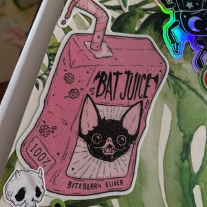 Bat Juice STICKER Vampire Juice Box Spooky Cute Pastel Goth - Etsy
