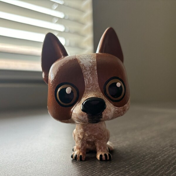 Custom Australian Cattle Dog Figurine, Heeler Art, Queensland Heeler ...