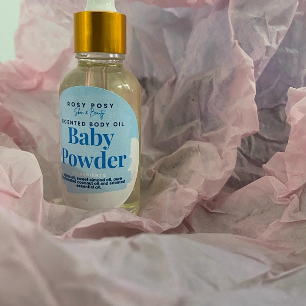 1 Oz. Baby Powder Scented Body Oil, Baby Powder Oil, Baby Powder, Baby ...