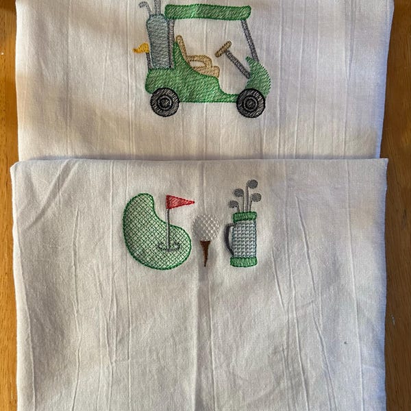 Golf Trio Sketch Embroidery Design, Golf Embroidery Design, Golf, Golf ...