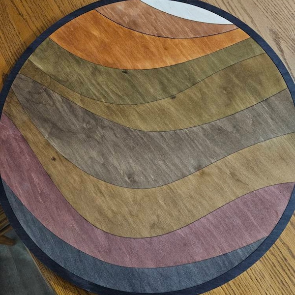 Tide Wall Clock, Ocean Tides Clock, Wave Clock, Beach Clock, Low Tide ...