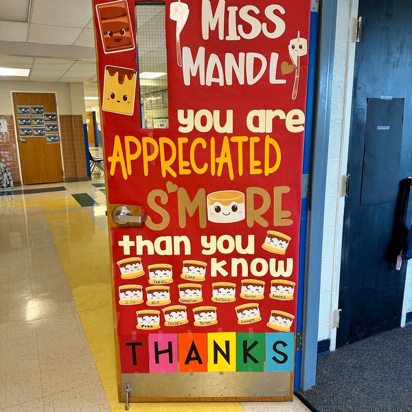 S'MORE Teacher Appreciation Day School Door Decor Classroom Decor ...