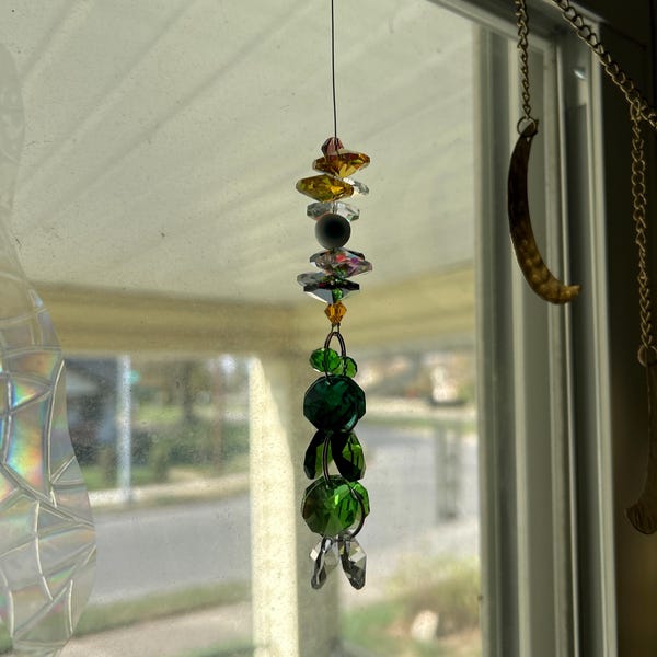 Aurora Borealis Crystal Prism Beads Window Suncatcher,rainbow Maker ...