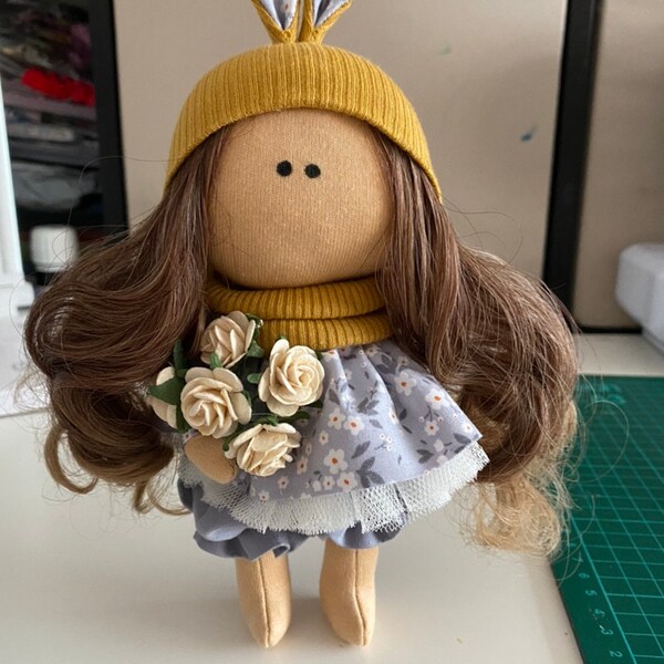 Doll Skin Fabric, Jersey Skin Fabric by Dewitte Engel, 100% Cotton, 1/2 ...