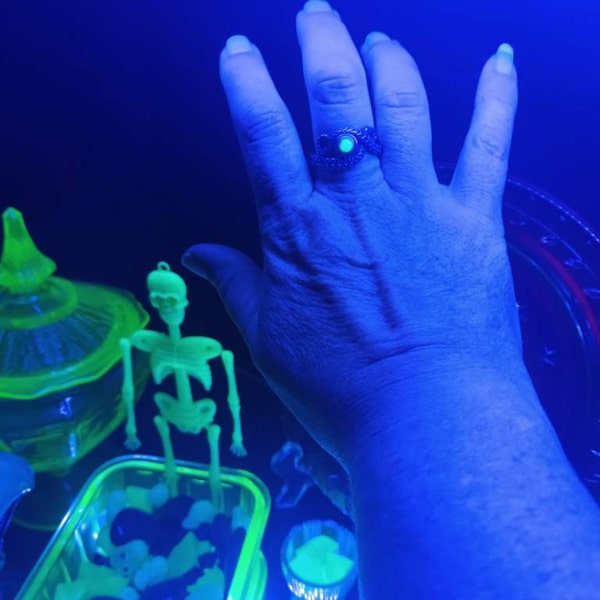 Nuclear Fallout Earrings Fluorescent UV Stormcloud Uranium Vaseline ...