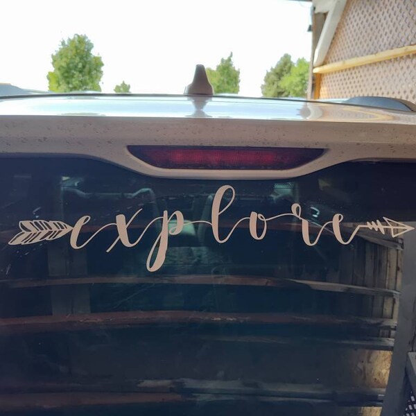 Simple Line Compass Vinyl Decal Line Compass Decal Compass Decal for ...