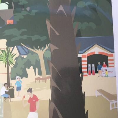 Illustration Ancenis, Poster pont d'Ancenis, Affiche ville France ...