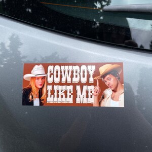 Cowboy Bumper Sticker & Car Magnet - Etsy