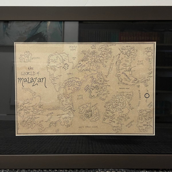 Malazan Map: Hand Drawn Fantasy Style Map of Steven Erikson and Ian ...