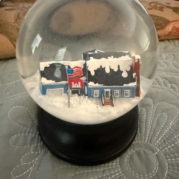Snow Globe- Custom Snow Globe, Your Home in Globe, Christmas Gift ...