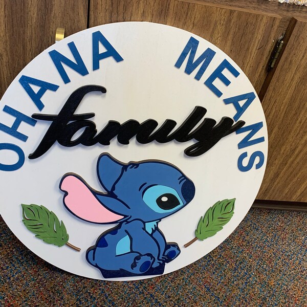 Stitch Large Wooden Sign Rare Find Disney Inspired Lilo and Stitch - Etsy