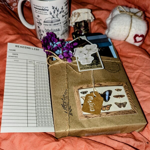 Personalized Blind Book Box, Personalized Book Gift Box, Blind Date ...