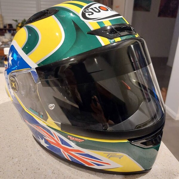 Custom Helmet Visor Sun Strip Sticker - 36mm Tall | Racing Bike Car ...