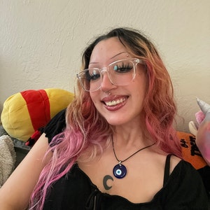 Clear Green Evil Eye Pendant/evil Eye Protection/green Nazar - Etsy