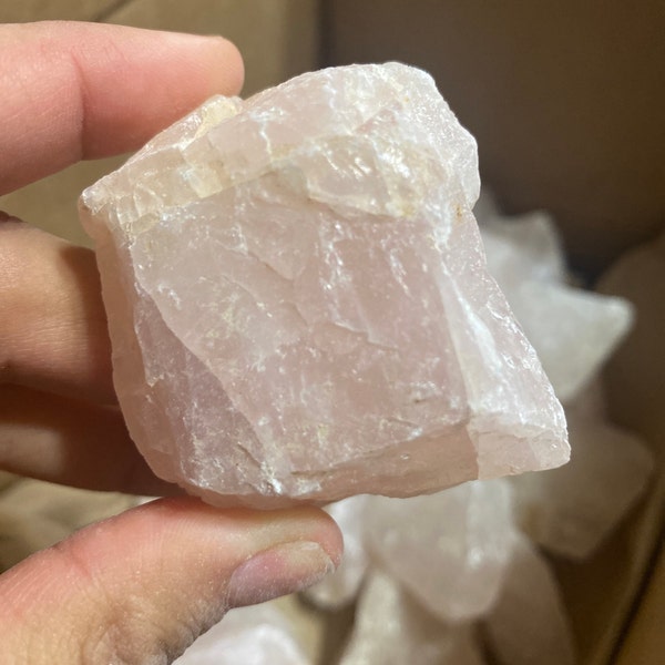 3 Lb Bulk Lot Raw Rose Quartz Natural Stones ('A' Grade Premium Quality ...