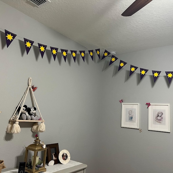 Tangled Flag Banner - Custom Cut - Customizable Sizes and Colors - Etsy
