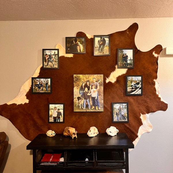 Hides Bazaar Dark Brown Brindle Cowhide Rug Genuine Cow Hide Area Rug ...