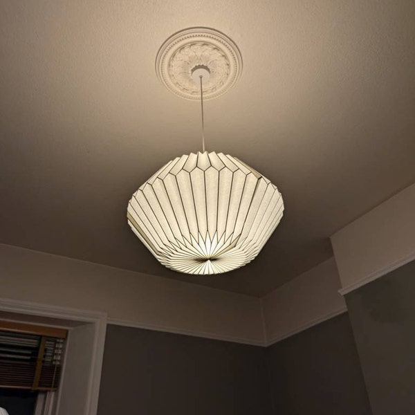 Oval Origami Paper Lampshade - Etsy UK