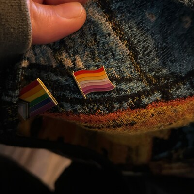 LGBTQ Pride Wrapping Paper Gift Wrap Tag Set Progress Flag Eco Present ...