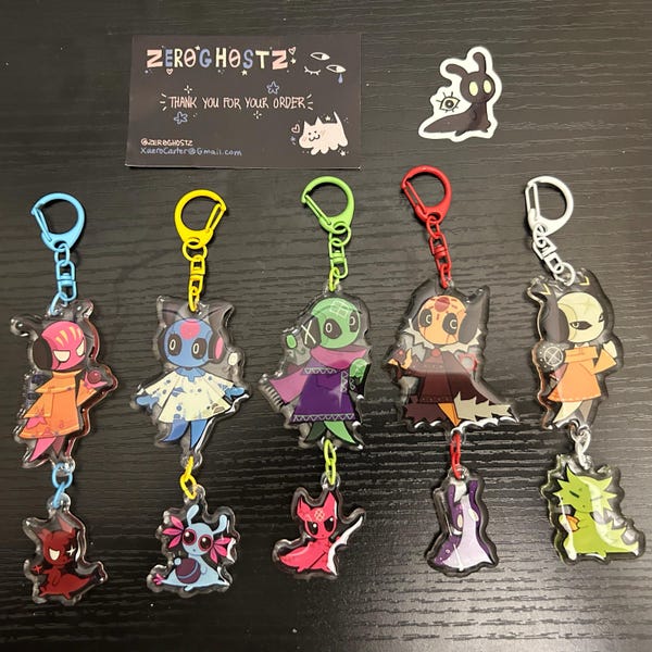 PREDORDER!! Rain World Prince & Watcher Connected Acrylic Charms READ ...