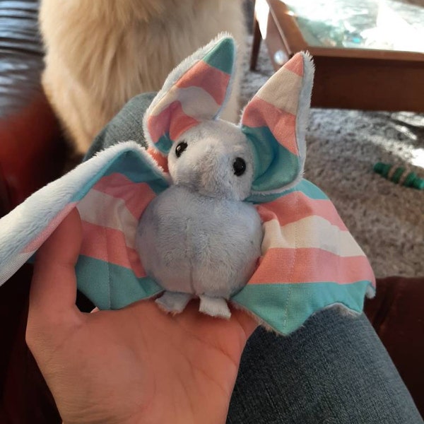 Handmade Blue Transgender Pride Bat Doll - Made to Order LGBTQIA Gift ...