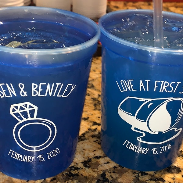 Color Changing Cups, Mood Cups, Monogram Cups, Wedding Cups, Wedding ...