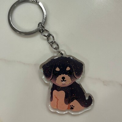 Yellow Duck Acrylic Bird Breed Keychain Cartoon Kawaii Exotic Pet Art ...