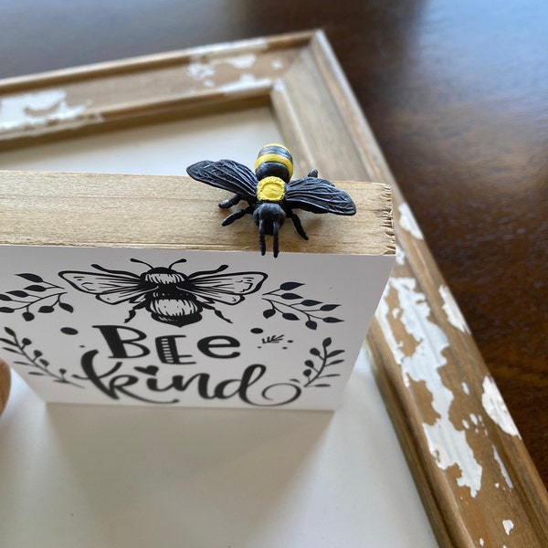 MINIATURE Bumble Bee Figurine Insect Animal Mini Figure Terrarium ...