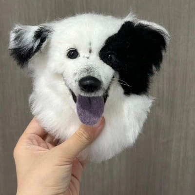 Mini Felt Wool Dog,felt Wool Crafts, Felt Miniature, Small Felt ...