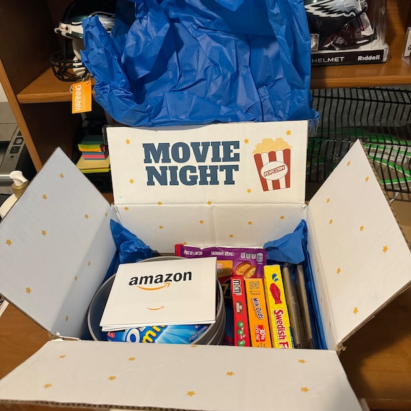 Family Movie Night Gift Box - Etsy