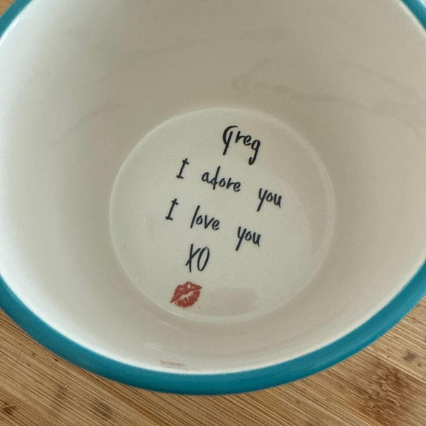 Bespoke Personalised Hidden Message Mug, Secret Message Cup ...