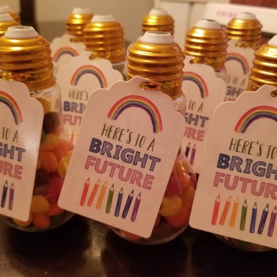 PRINTED Kindergarten Graduation Tag, Future is Bright Printed Tag, Grad ...