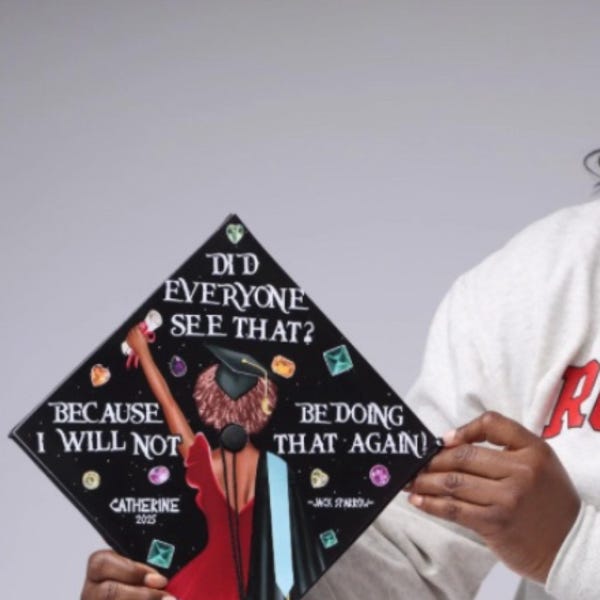 Social Worker Graduation Cap Topper, Advocate Support Empower Printed ...