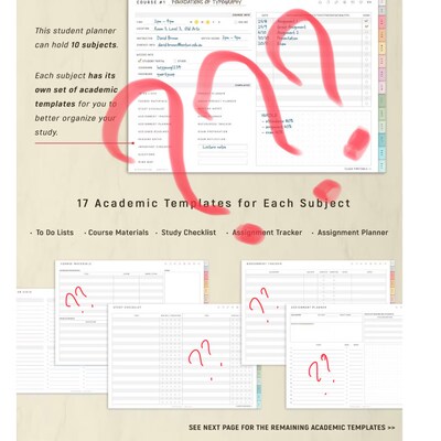 Ultimate Student Planner Goodnotes Academic Planner - Etsy