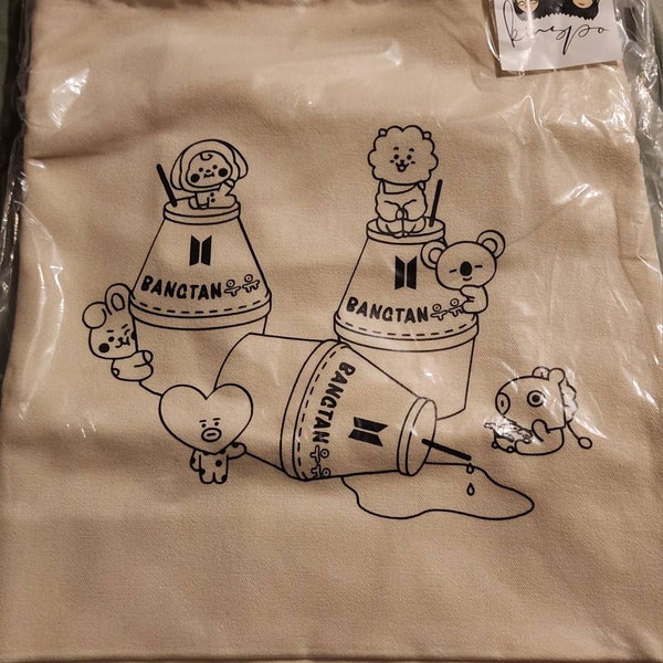 BTS Suga Grumpy Cat Canvas Tote Bag Shoulder Bag Perfect for Traveling ...