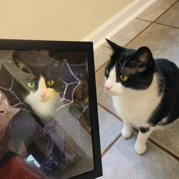 Custom Scary Pet Portrait . Custom Horror Pet Portrait . Halloween ...