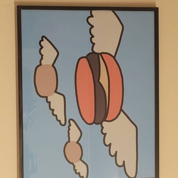 Bob's Burgers Art - Flying Burgers Poster - Framed Art Print - Flying ...