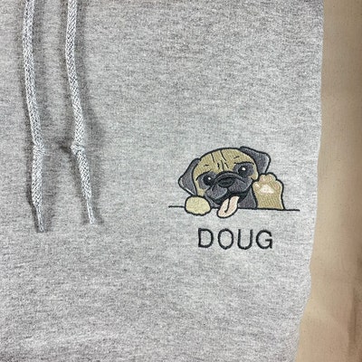 Pug Dog Machine Embroidery / Embroidery Design / Pet Lovers / Dog ...