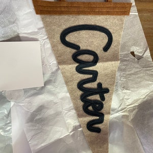Custom Name Pennant block Letter - Etsy