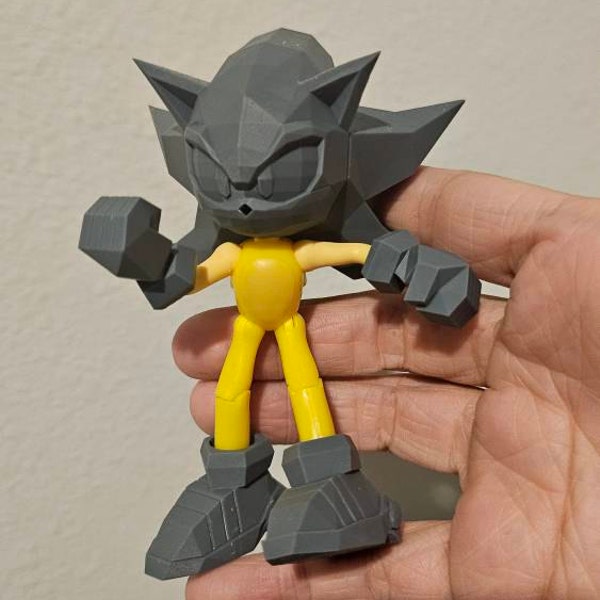 Custom Low Poly 'sonic Adventure' Knuckles Figure Kit - Jakks 4" Sonic ...
